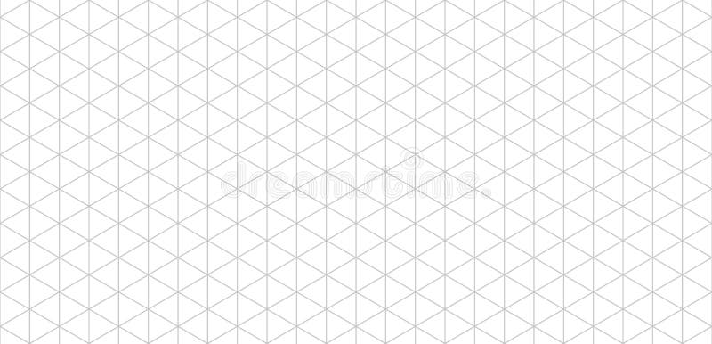 Isometric Grid Seamless Pattern. Outline Isometric Template Background ...