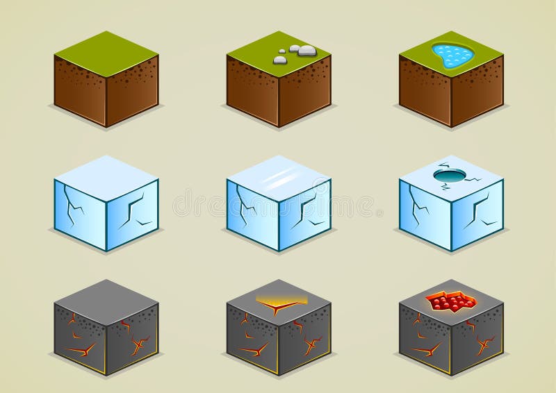 Ground sprites collection stock vector. Illustration of wall - 78572534