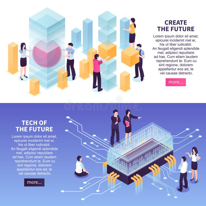 Future is Now Banners stock vector. Illustration of evolution - 210933993