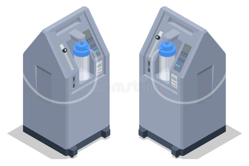 Isometric Home Medical Oxygen Concentrator. Medical Oxygen ...
