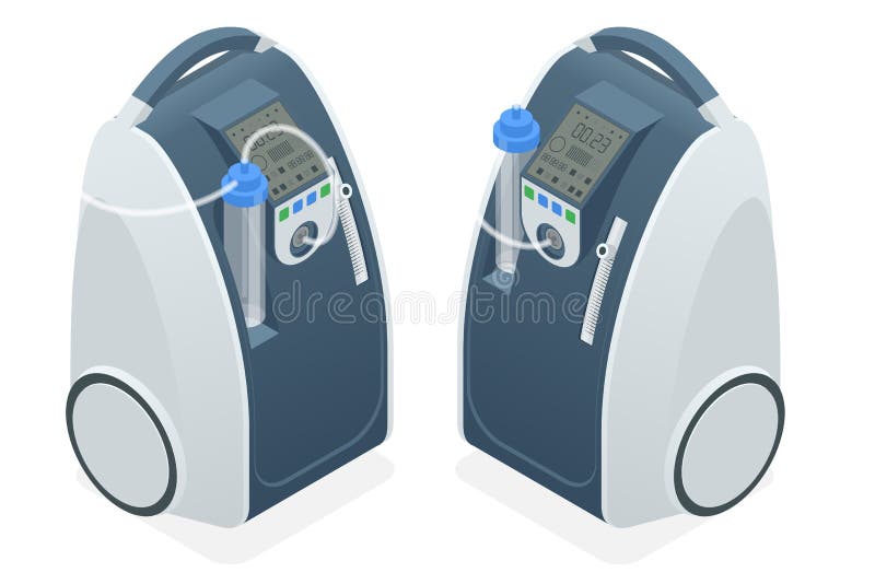 Isometric Home Medical Oxygen Concentrator. Medical Oxygen ...