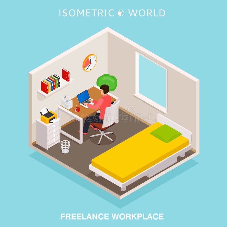 Workspace Isometric Stock Illustrations – 13,306 Workspace Isometric ...