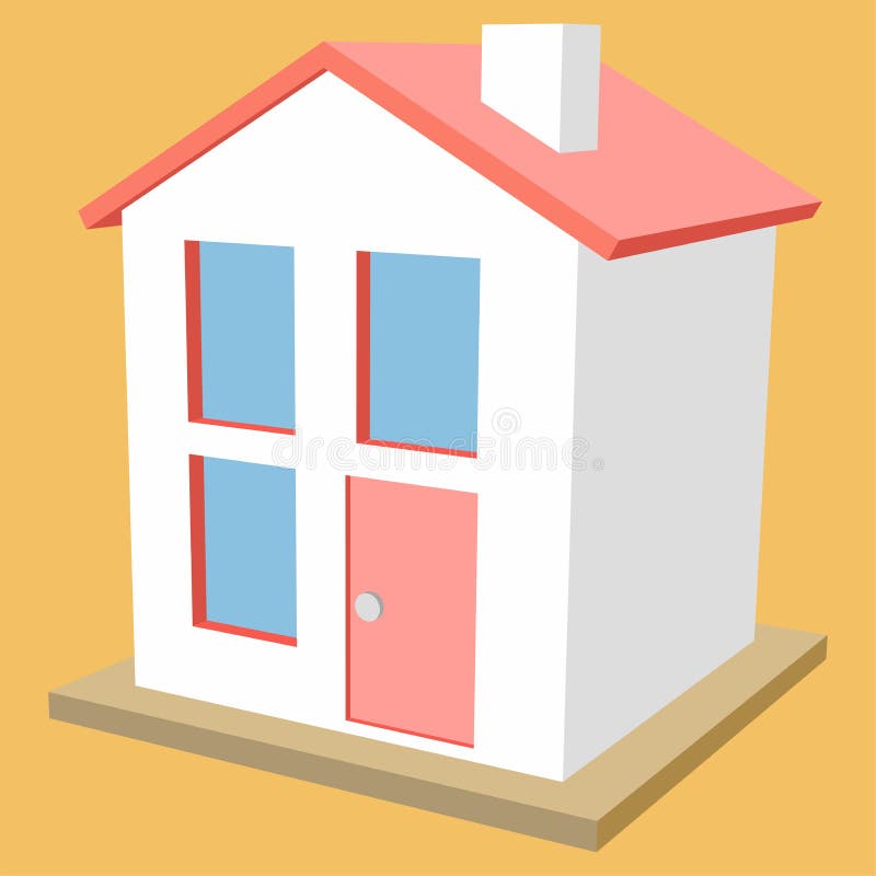 Isometric House Icon, Logo. Concept of Real Estate, Construction ...