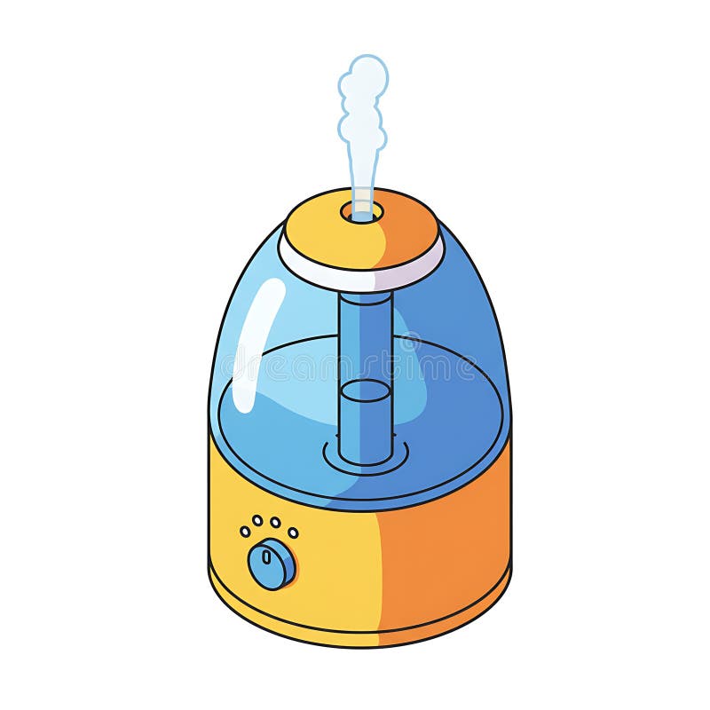 Cool Ultrasonic Humidifier stock illustration. Illustration of home ...
