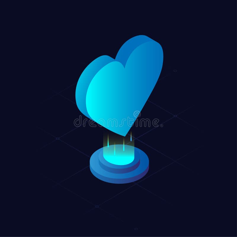 Isometric Icon with Blue Color Stock Vector - Illustration of round ...