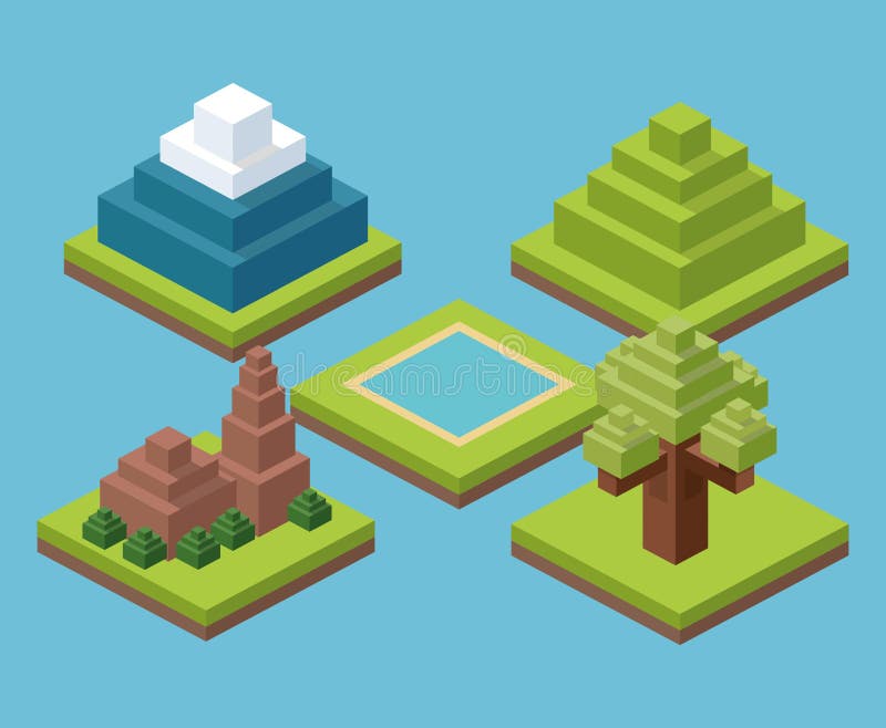 Isometric icon design stock vector. Illustration of nature - 67872136