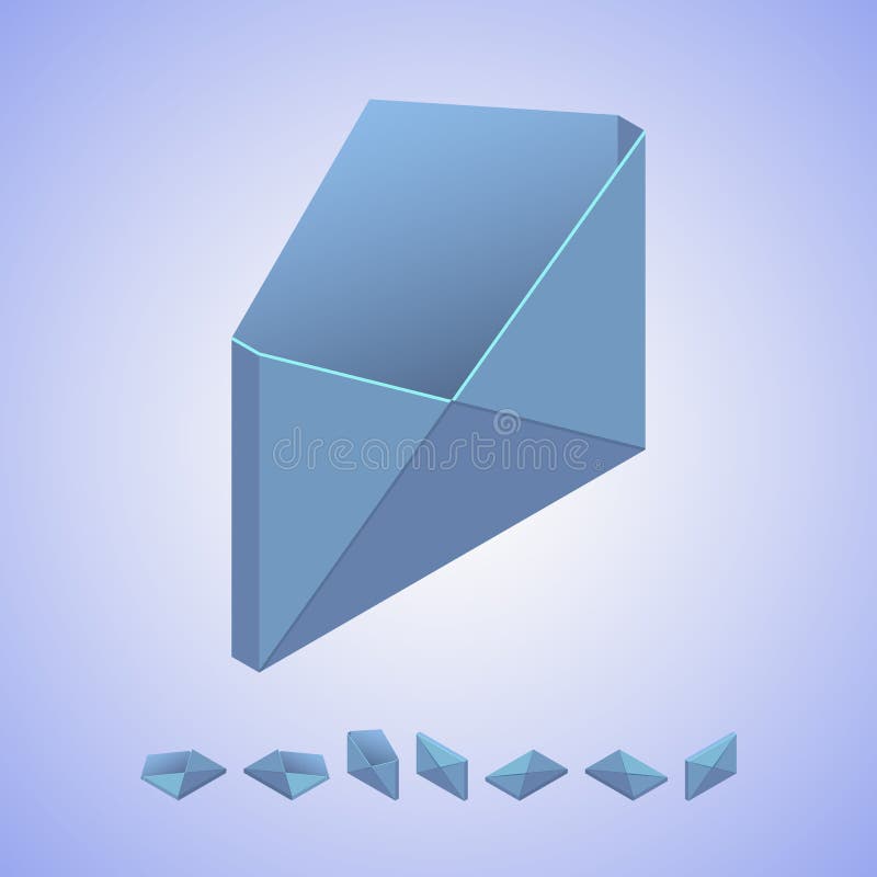 Isometric Icon of Mail in Isometric Proection Stock Illustration ...