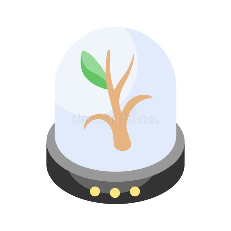 An Isometric Icon of Plant Conservation in Modern Style Stock Vector ...
