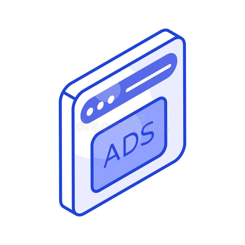 An Isometric Icon of Website Marketing in Modern Style, Ready for ...