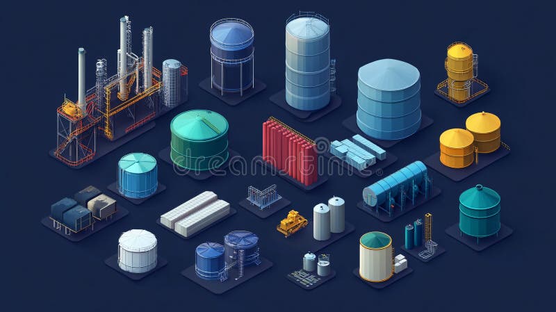 Isometric Icons Reserve Collection: Variety of Detailed 3D Graphic ...