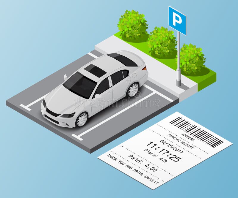 Isometric Car Parking Lot Stock Illustrations – 741 Isometric Car ...