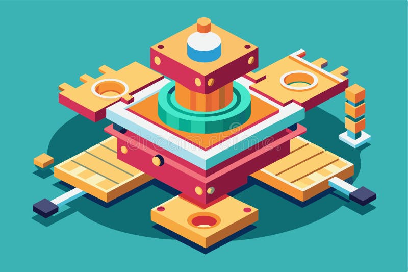 Colors Block Building Stock Illustrations – 2,546 Colors Block Building ...