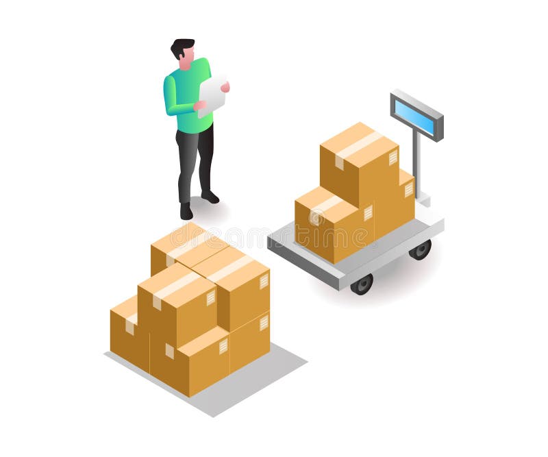 Weighing Goods Stock Illustrations – 486 Weighing Goods Stock ...