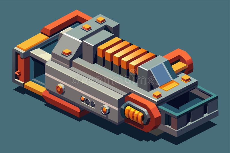 Isometric Illustration of a Customizable Low Polygonal Model of a ...