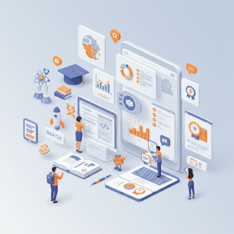 Interactive Digital Learning Stock Illustrations – 22,068 Interactive ...