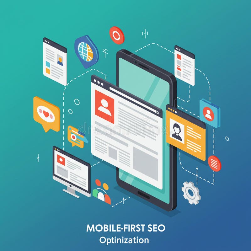 Large Smartphone Screen Displays Web Interfaces Stock Illustrations – 3 ...