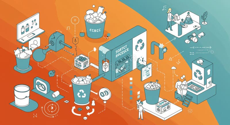 Recycling Isometric Flowchart Stock Illustrations – 46 Recycling ...
