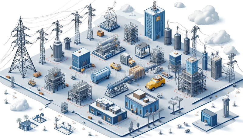 Isometric Power Grid Stock Illustrations – 1,593 Isometric Power Grid ...
