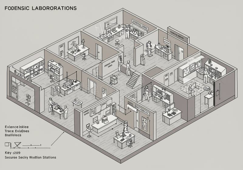 Forensic Laboratory Illustration Stock Illustrations – 771 Forensic ...