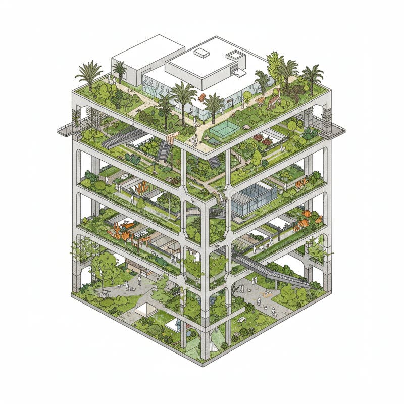 Futuristic Multi Level Structure Stock Illustrations – 832 Futuristic Multi Level Structure ...