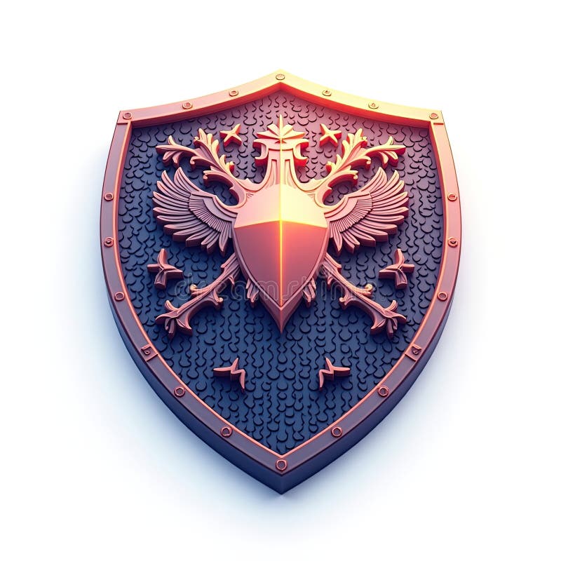 Isometric Illustration of the Iconic Regulatory Shield Stock Illustration - Illustration of ...