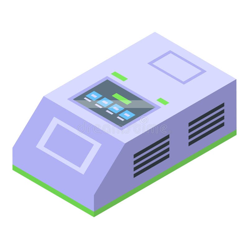 Isometric Illustration of Modern Printing Device Stock Illustration ...