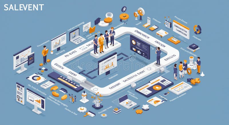 Sales Process Flowchart Stock Illustrations – 571 Sales Process ...