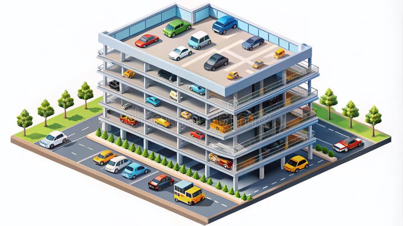Modern MultiLevel Parking Garage Design Maximizing Urban Space with ...