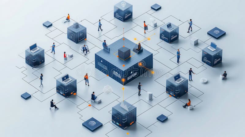 Decentralized Model Stock Illustrations – 387 Decentralized Model Stock ...