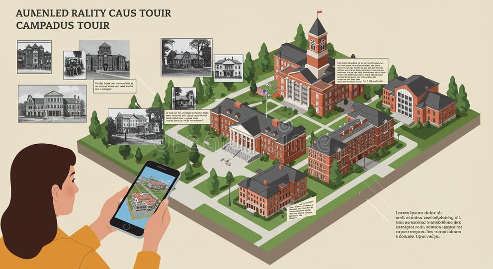 University Campus Layout Stock Illustrations – 635 University Campus ...