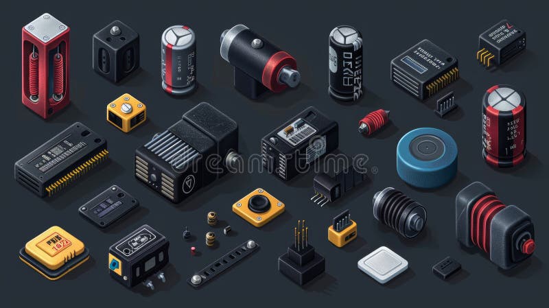 Batteries Components Stock Illustrations – 610 Batteries Components ...