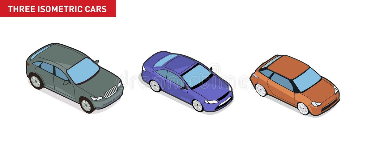 Car Isometric Outline Stock Illustrations – 11,730 Car Isometric ...