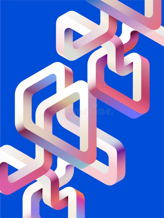 Isometric Impossible Light Shapes. Stock Vector - Illustration of ...