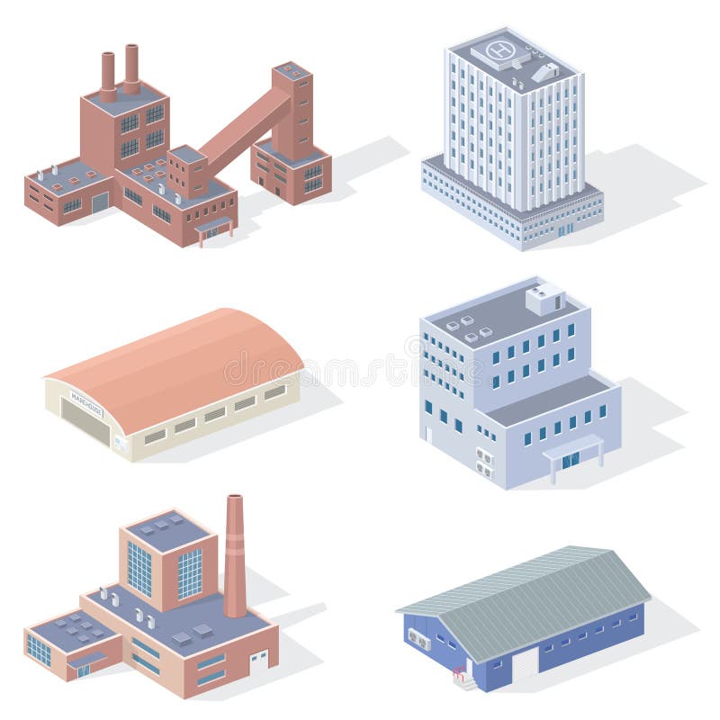 Warehouse Isometric View Stock Illustrations – 1,218 Warehouse ...