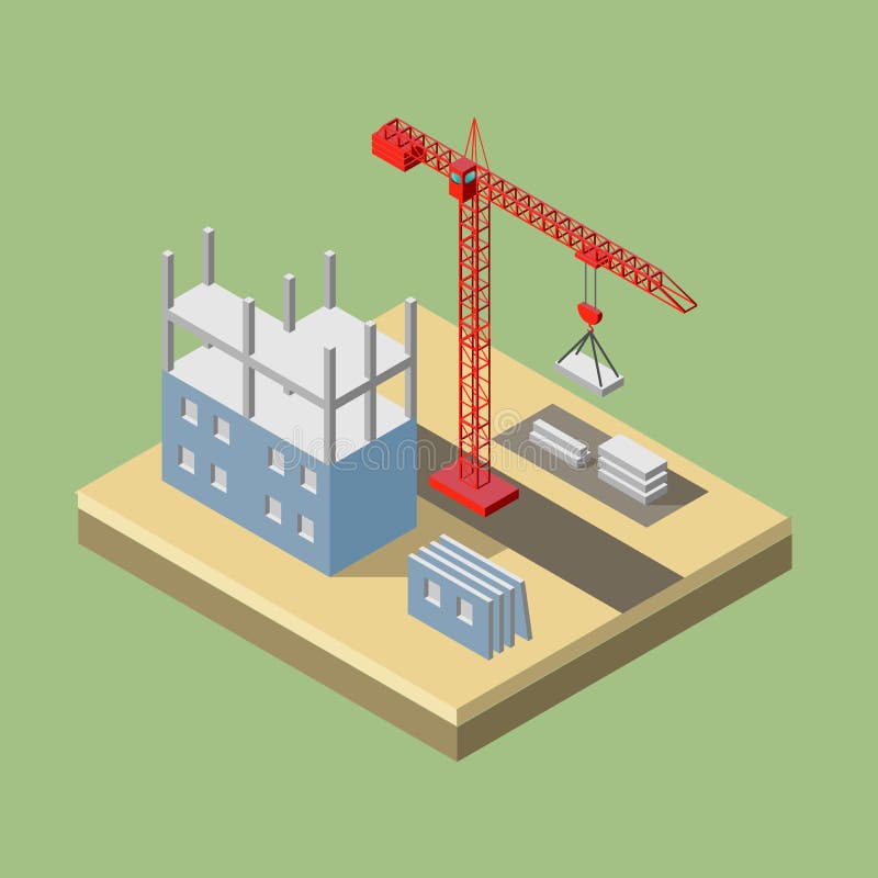 Construction Crane Blocks Stock Illustrations – 320 Construction Crane ...