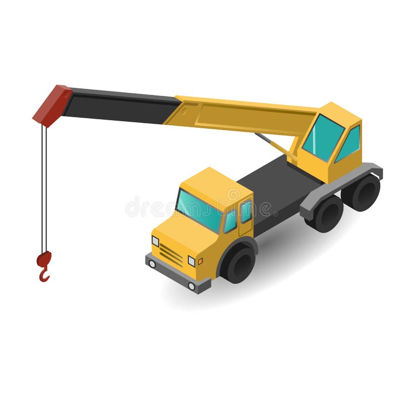Isometric Industrial Crane for Construction. Stock Vector ...