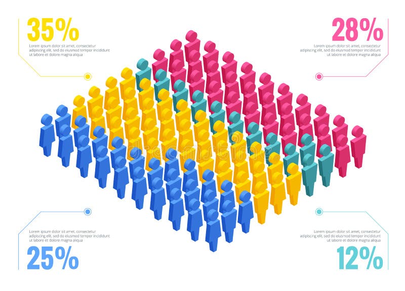 Isometric, Infographic People Elements for Business, Infographics and ...