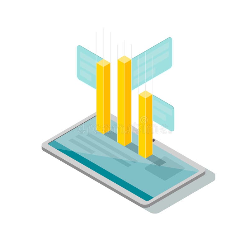 Computer Server Rack Isometric 3D Icon Stock Vector - Illustration of ...