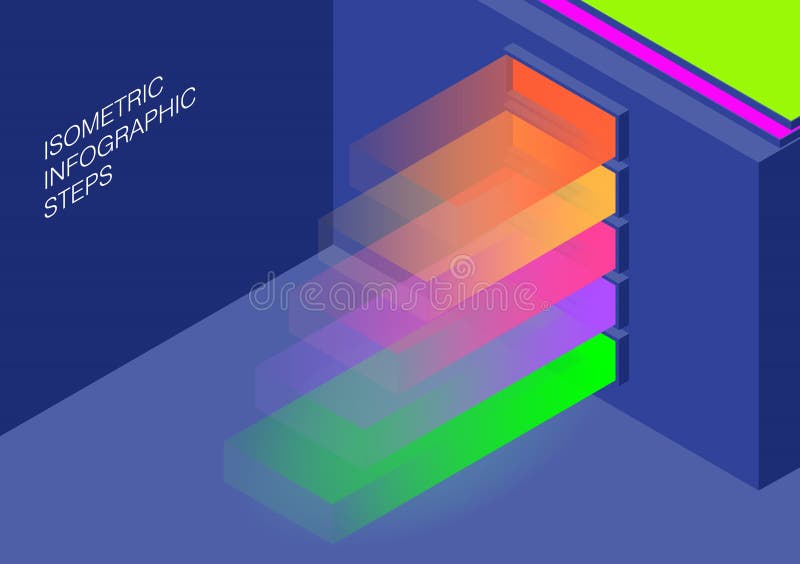 Isometric Infographics Steps Stock Vector - Illustration of data, icon ...