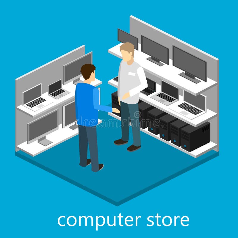 Computers Electronics Store Stock Illustrations – 135 Computers ...