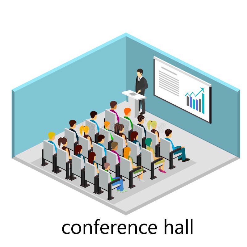 3d Isometric Conference Room Stock Illustrations – 737 3d Isometric ...
