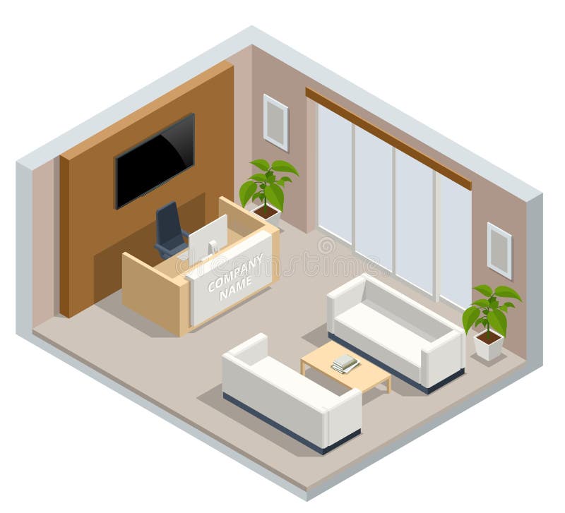 Security Reception Waiting Area Stock Illustrations – 26 Security ...