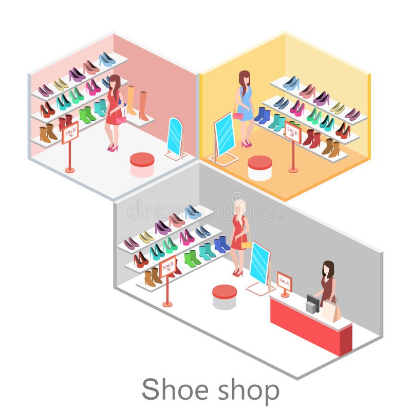 Shoe Shop Building Stock Illustrations – 268 Shoe Shop Building Stock ...