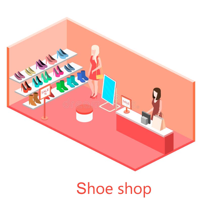 Shoe Shop Building Stock Illustrations – 268 Shoe Shop Building Stock ...