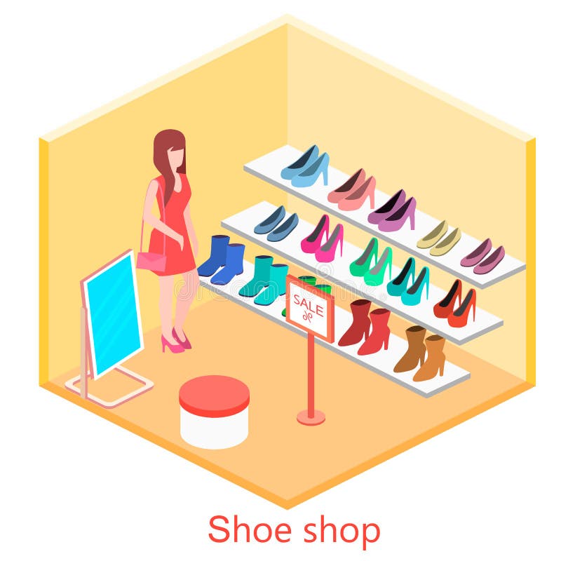 Inside Shoe Store Stock Illustrations – 147 Inside Shoe Store Stock ...
