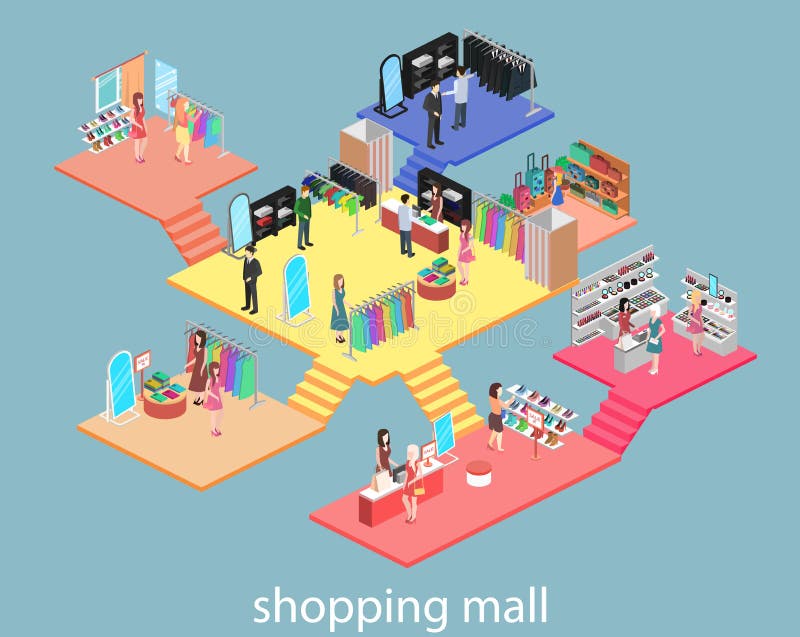 Inside Mall Shopping Stock Illustrations – 3,378 Inside Mall Shopping ...