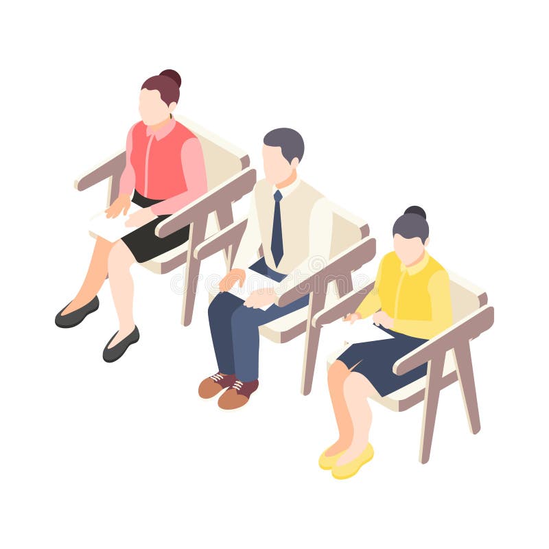 Isometric Job Candidates stock illustration. Illustration of choosing ... Isometric Job Candidates stock illustration. Illustration of choosing ...
