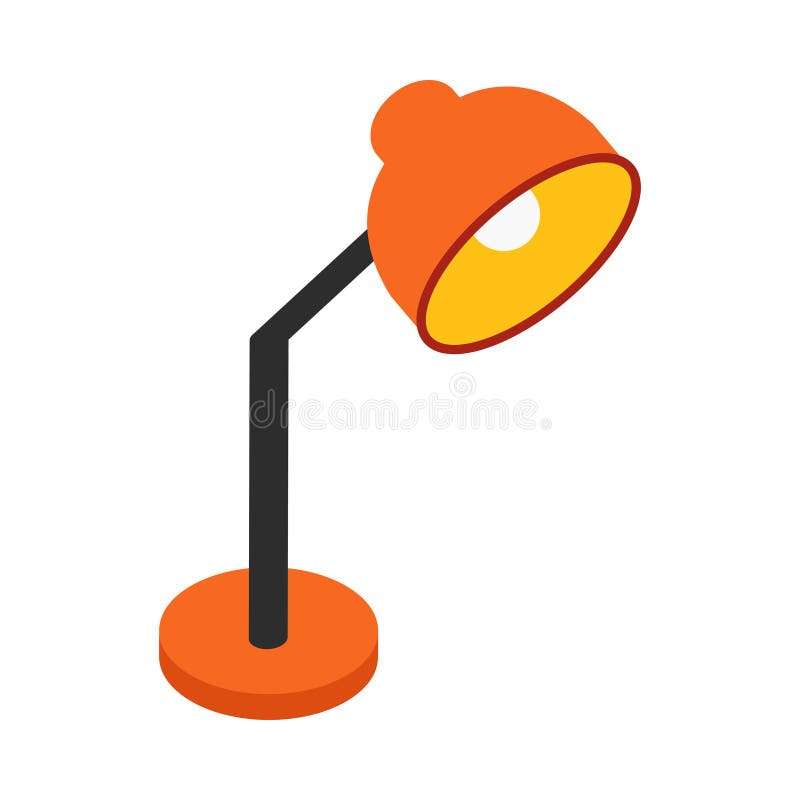 Isometric Lamp Illustration Stock Illustration - Illustration of house ...