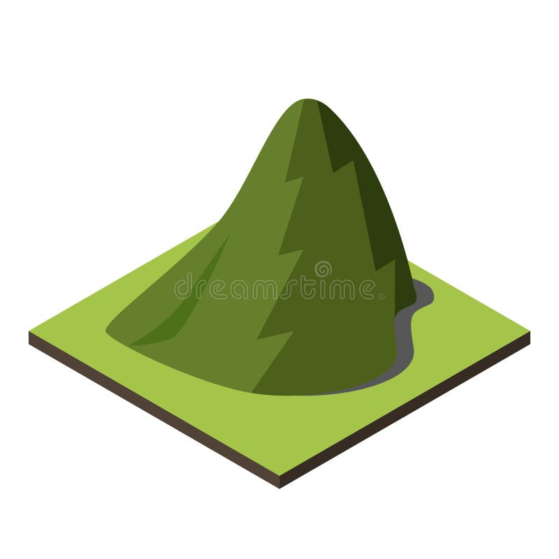 Isometric landscape stock vector. Illustration of view - 274952743