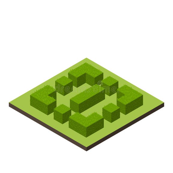 Isometric landscape stock vector. Illustration of wood - 274952785